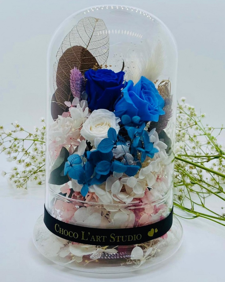 Valentines' Day Preserved Flowers Glass Workshop | Tickikids 香港