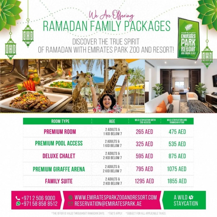 Ramadan Family Offer @ Emirates Park Zoo and Resort | Tickikids Abu Dhabi