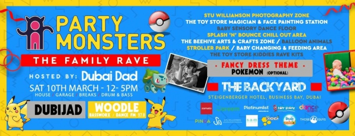 Party Monsters 'Pokemon Rave' Season Closing Party | Tickikids Dubai